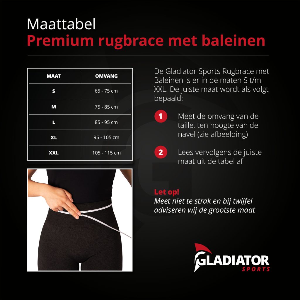 Gladiator Sports Rugbrace met Baleinen - Gladiator goalkeeping